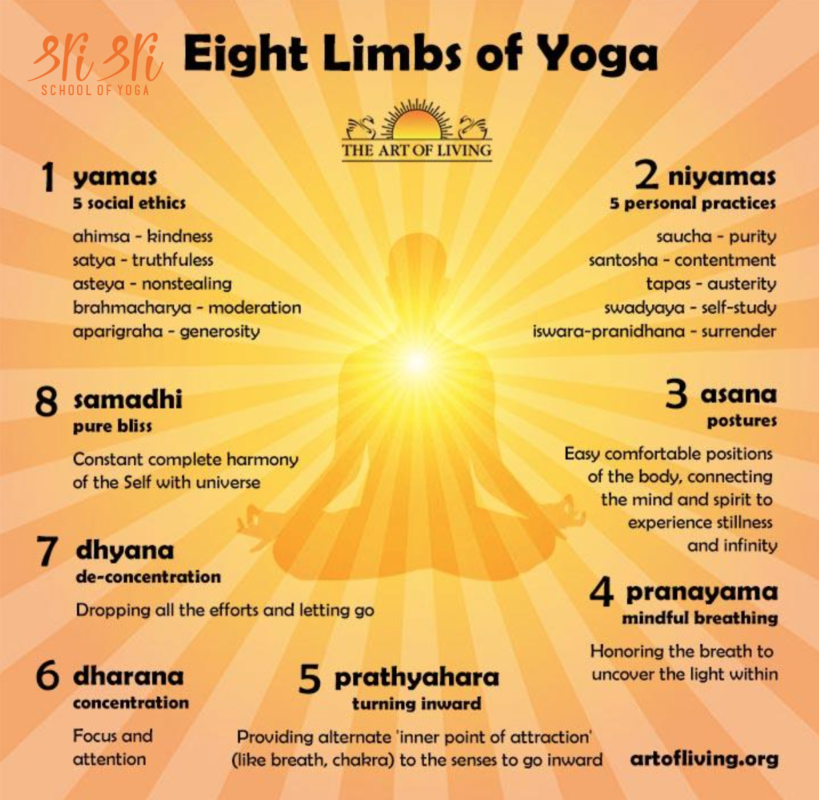 The 8 Limbs of Yoga and Why They Matter to Your Practice – Sri Sri ...